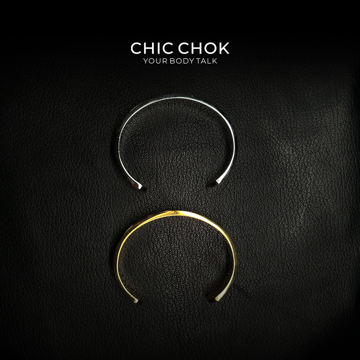 CHICCHOK Classic Open Bracelet Stainless Steel Subtle Stylish Non-Adju