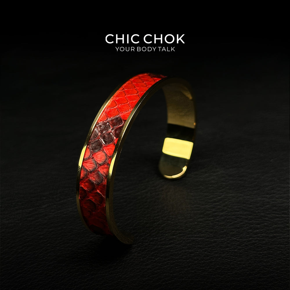 CHICCHOK Classic Open Bracelet Stainless Steel Subtle Stylish Non-Adju