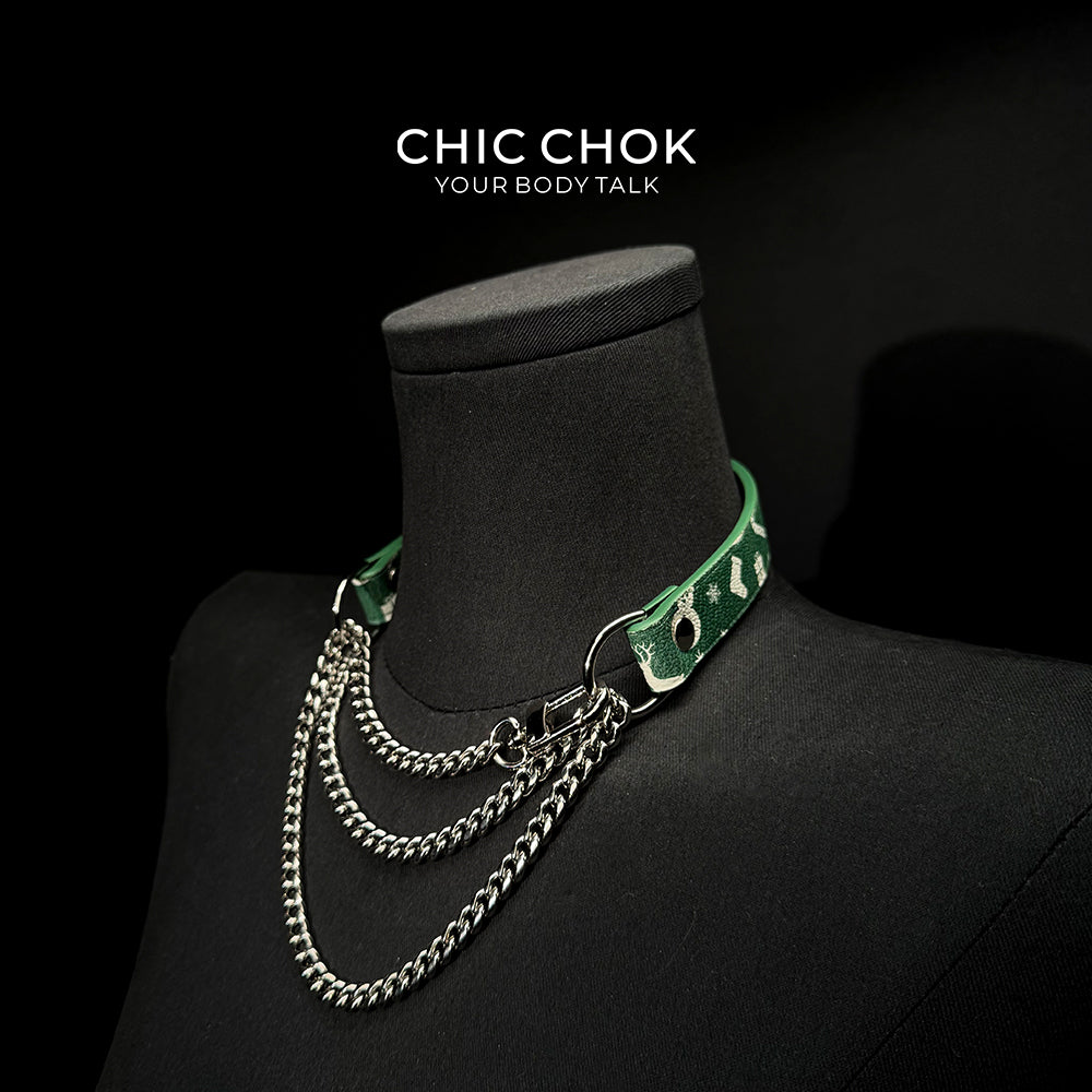 CHICCHOK [Breathless] Pulling Fashion and Fun Choker Christmas Limited